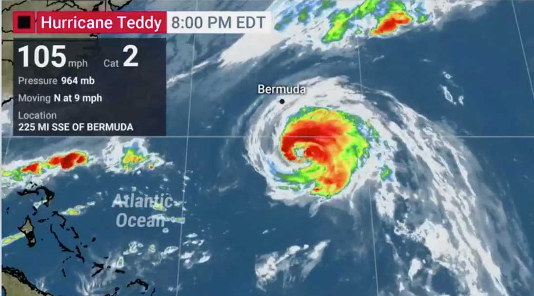 Bermuda Braces for Hurricane Teddy as Storm is Expected to Pass East of ...
