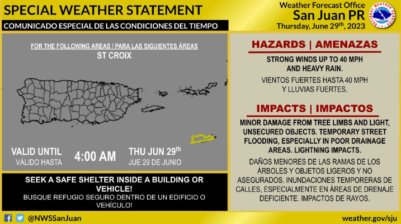 Tropical Wave Triggers Flood Warnings in U.S. Virgin Islands and Puerto ...